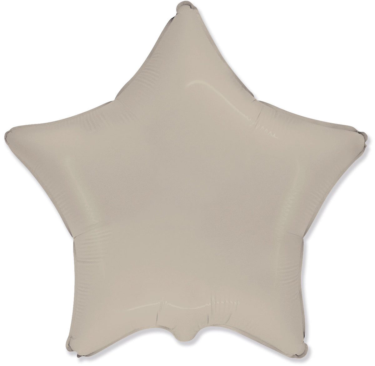 18" Star Matte Creamy Latte Solid Color Foil Balloon Brand Flexmetal – Bargain Balloons USA