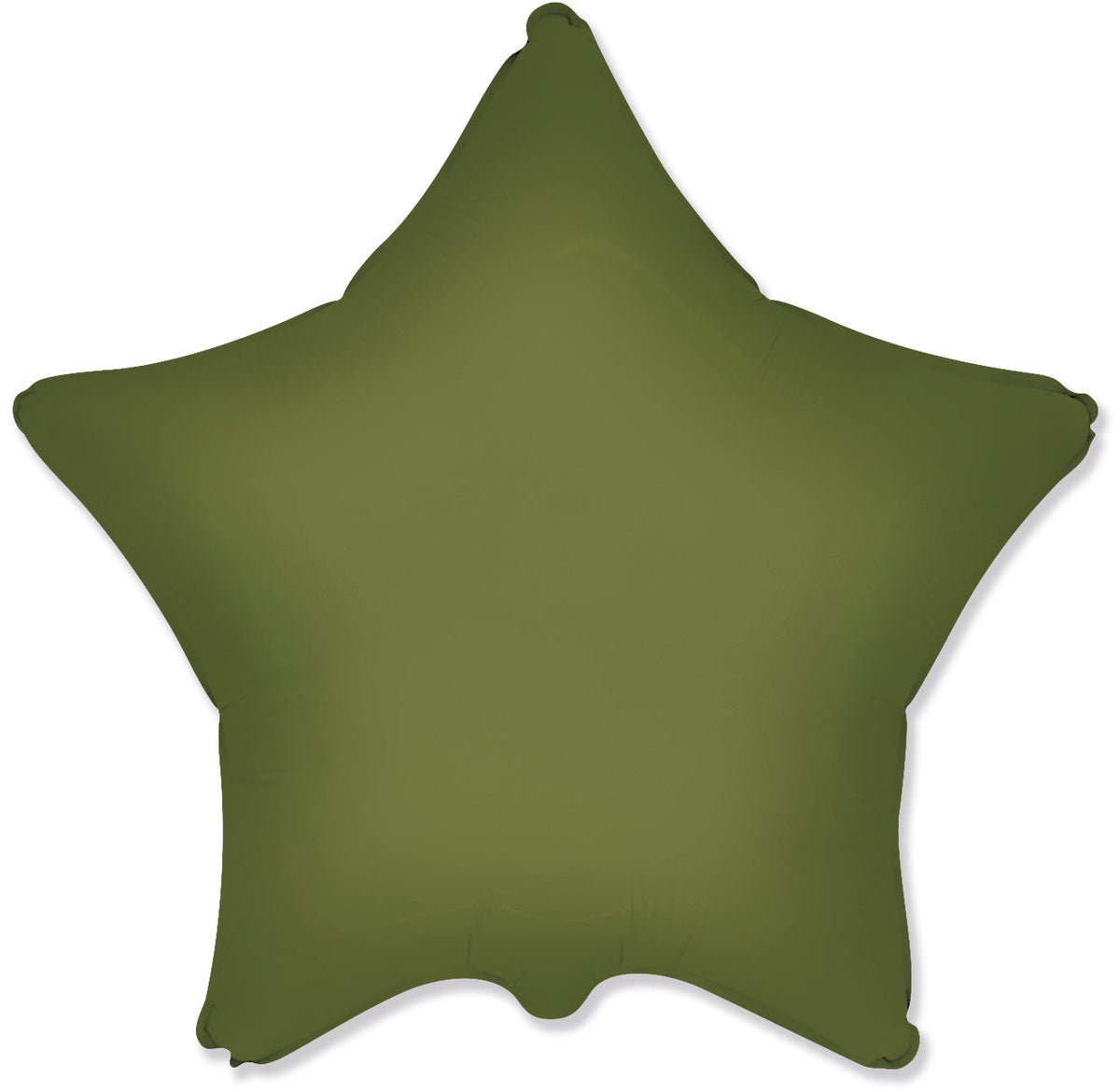 18" Star Matte Olive Green Solid Color Foil Balloon Brand Flexmetal – Bargain Balloons USA