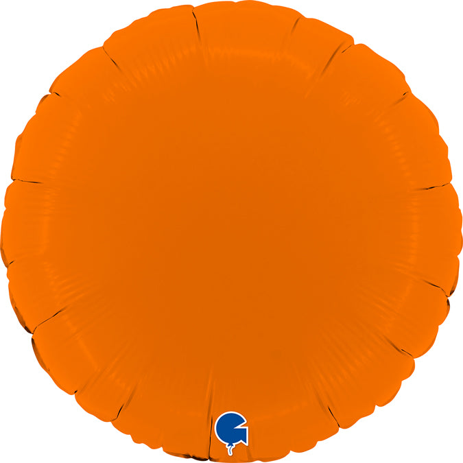 18" Round Matte Orange Foil Balloon – Bargain Balloons USA