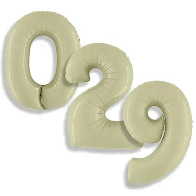 26" Europe Brand Satin Olive Green Number Balloons – Bargain Balloons USA