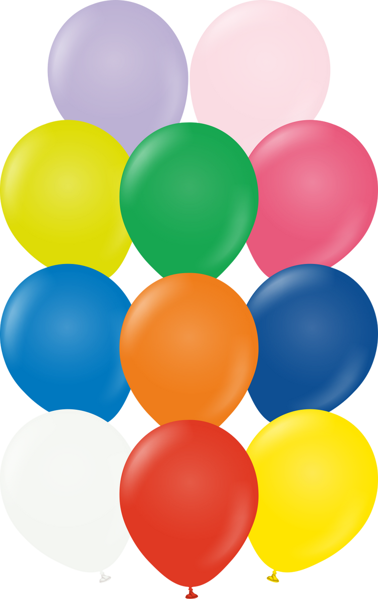 Kalisan Standard Assortment Latex Balloons – Bargain Balloons USA