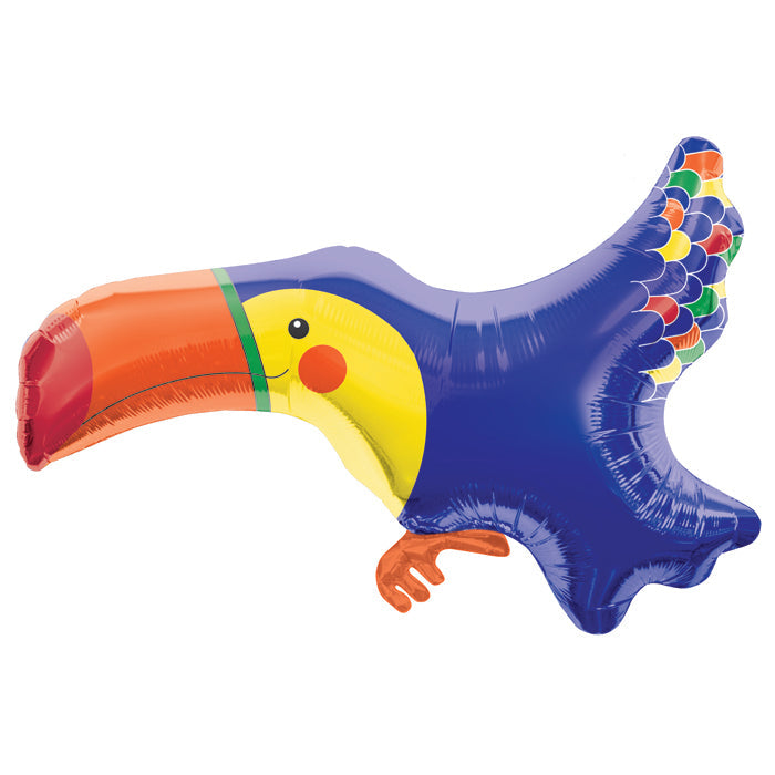 35" Foil Balloon Toucan - Tropical Party Decoration– Bargain Balloons USA