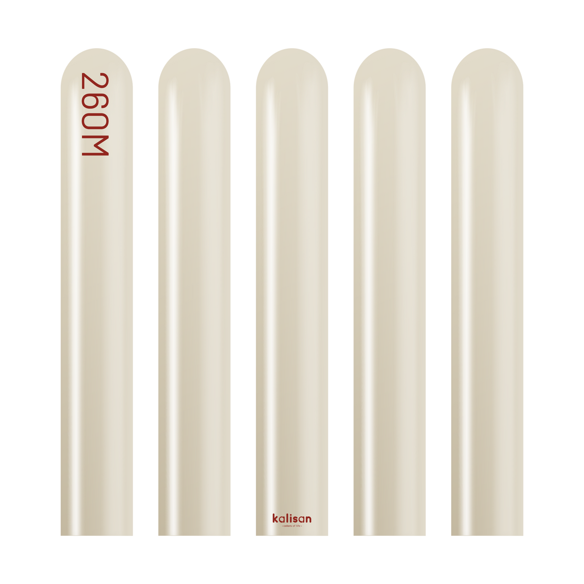 260K Kalisan Twisting Latex Balloons Mirror White Gold (50 Per Bag ...