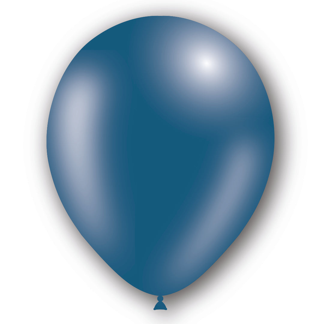 12'' Balloonia Latex Balloons Professional Line Standard Ocean Blue (5 ...