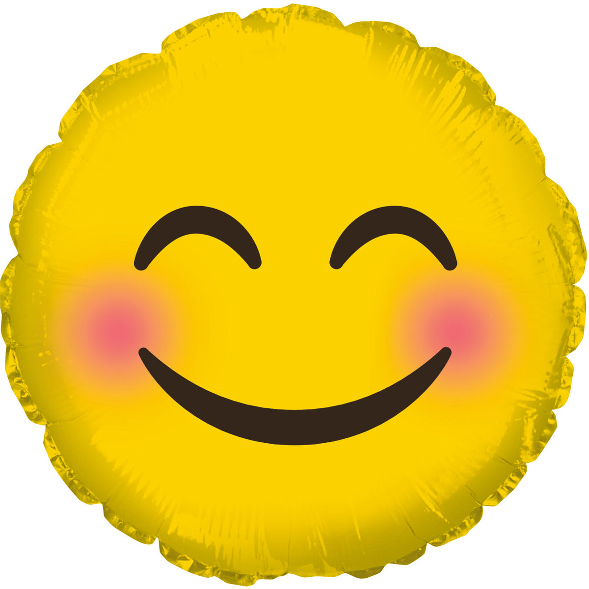 17" Emoticon Smile Blushing Cheeks Balloon - Party Decor– Bargain ...