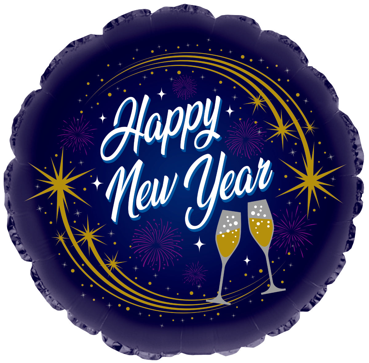 17" Happy New Years Twilight Foil Balloon – Bargain Balloons USA