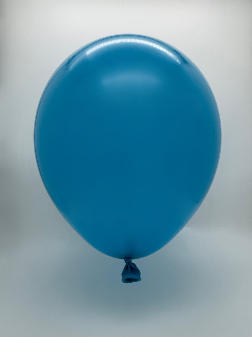 5" Standard Ocean Blue (Caribbean Blue) Decomex Latex Balloons (100 Pe ...