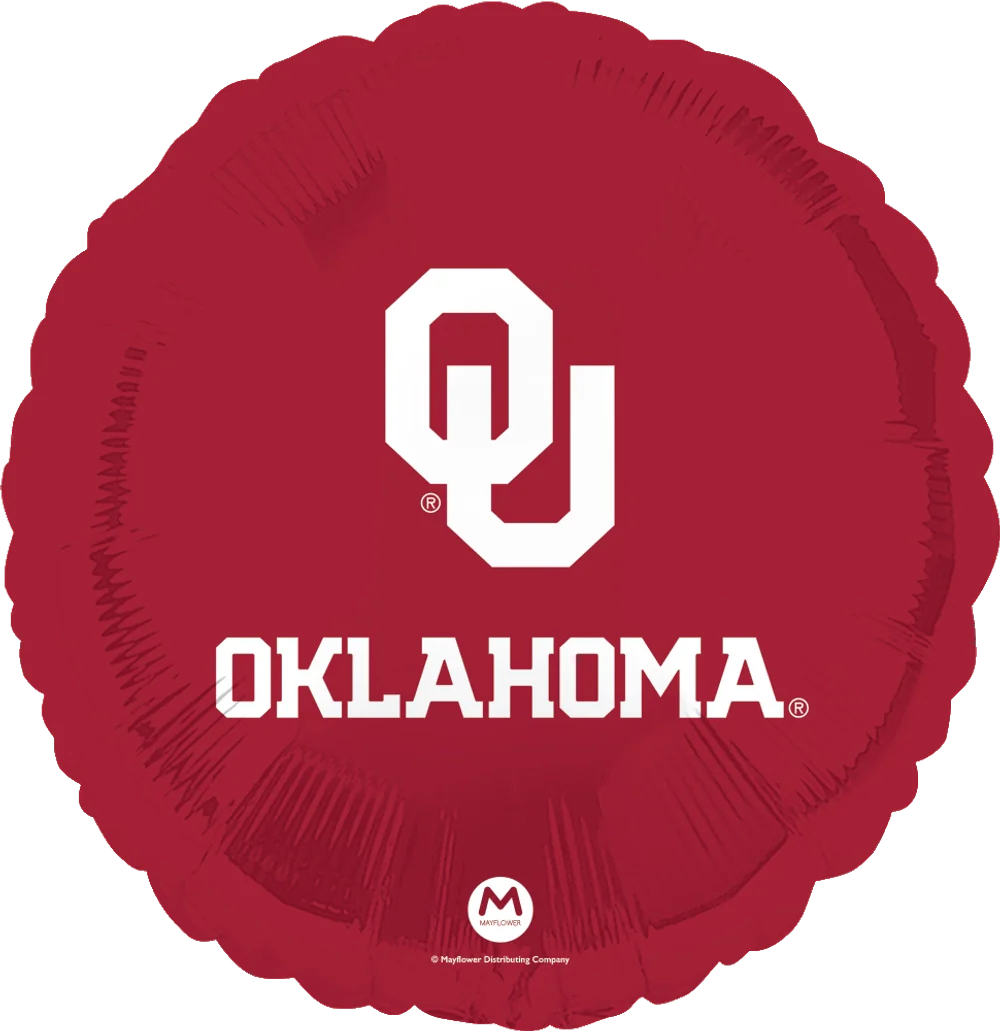18" Collegiate University of Oklahoma Foil Balloon – Bargain Balloons USA