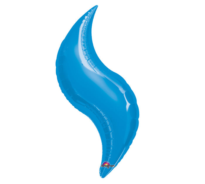 36" SuperShape Blue Curve Balloon – Bargain Balloons USA
