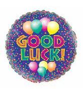 9" Good Luck Bright Balloon - Multicolored Confetti Design– Bargain ...
