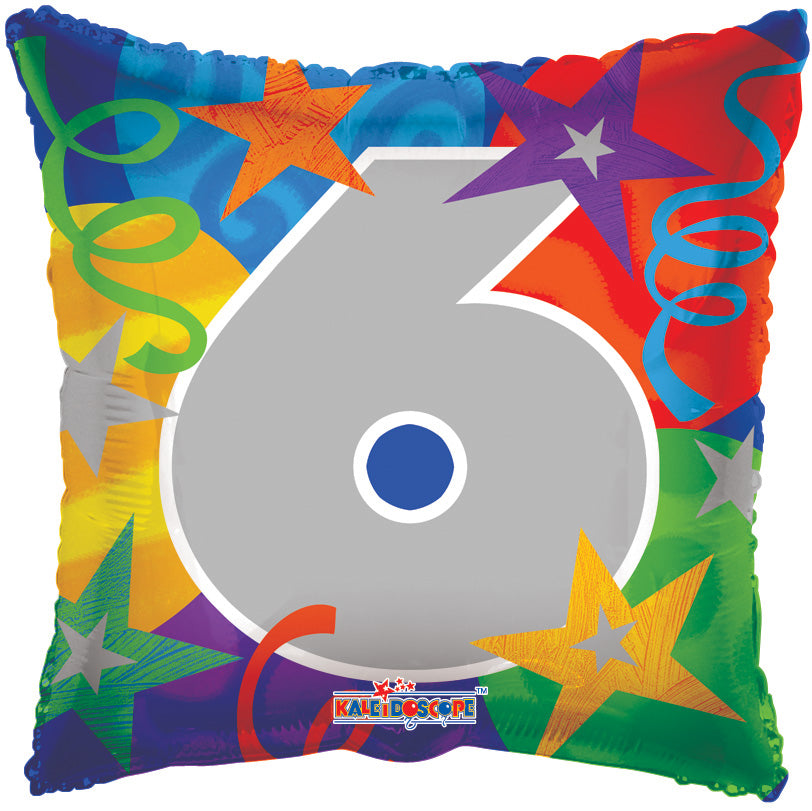 18" Party Number 6 Balloon – Bargain Balloons USA