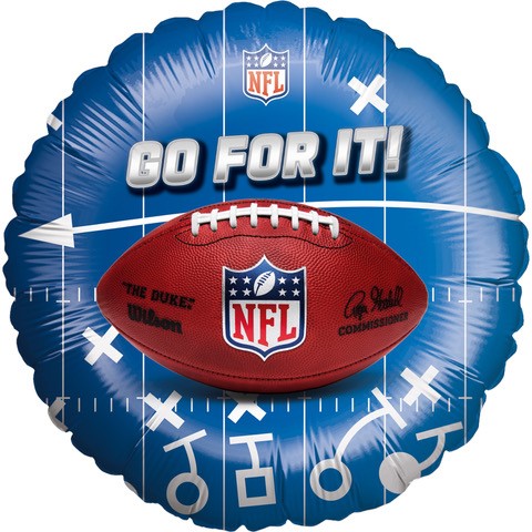 18" Foil Balloon NFL National Football League Go For It. – Bargain ...