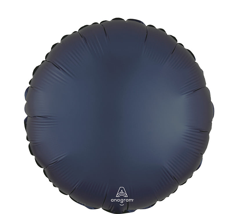 18" Satin True Navy Circle Foil Balloon – Bargain Balloons USA