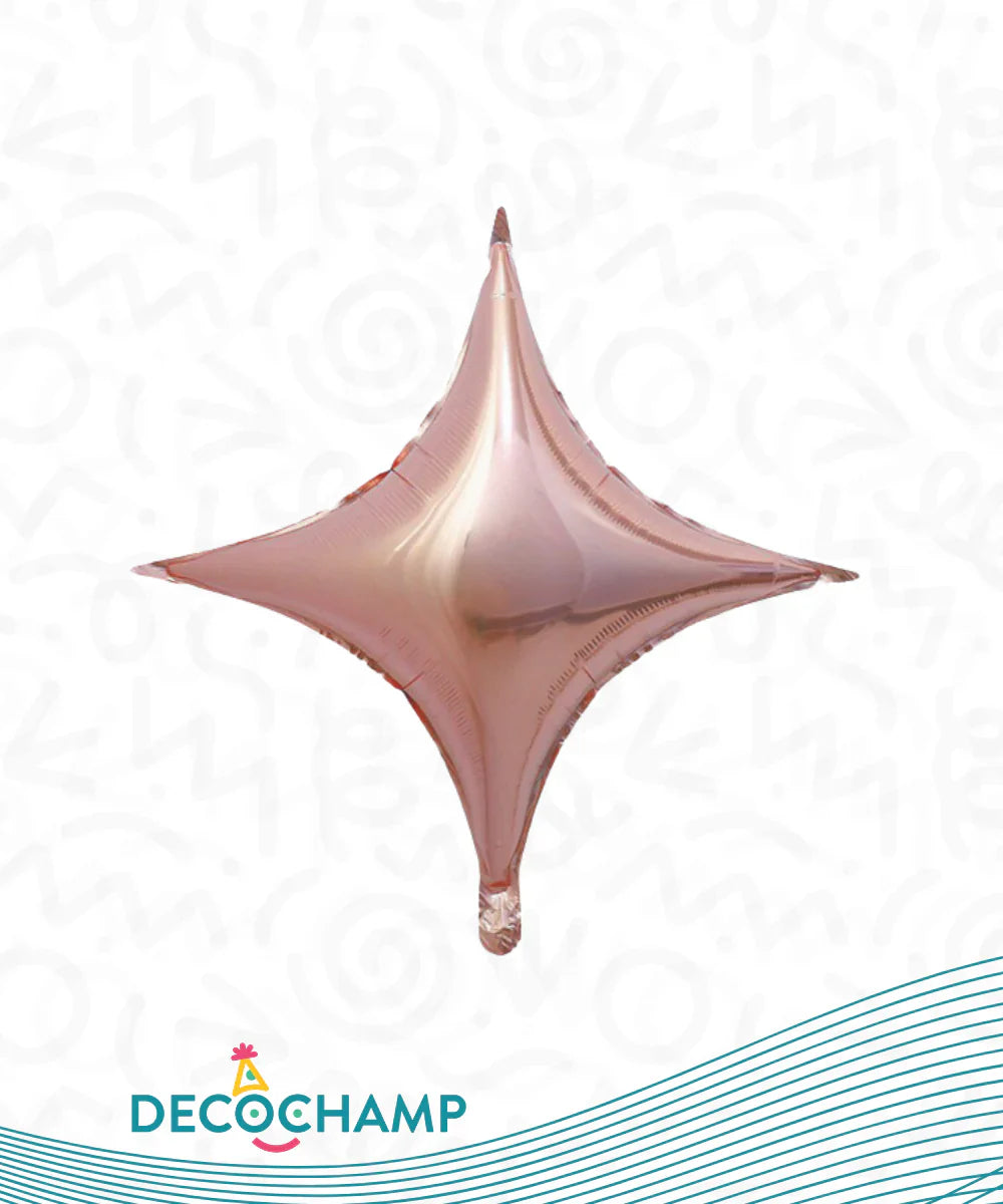 18" Rose Gold Starpoint Balloons - 5 Pack | Decochamp– Bargain Balloons USA