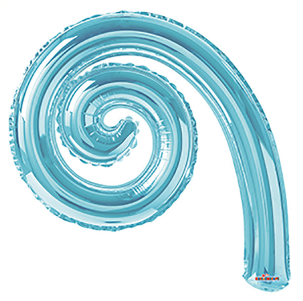 14" Airfill Only Kurly Spiral Light Blue Balloon – Bargain Balloons USA