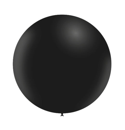 23'' Balloonia Latex Balloons Professional Line Standard Black (5 Per ...