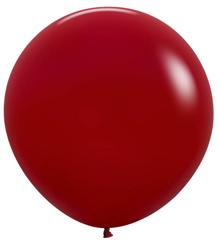 24" Sempertex Latex Balloons (3 Per Bag) Deluxe Imperial Red – Bargain ...