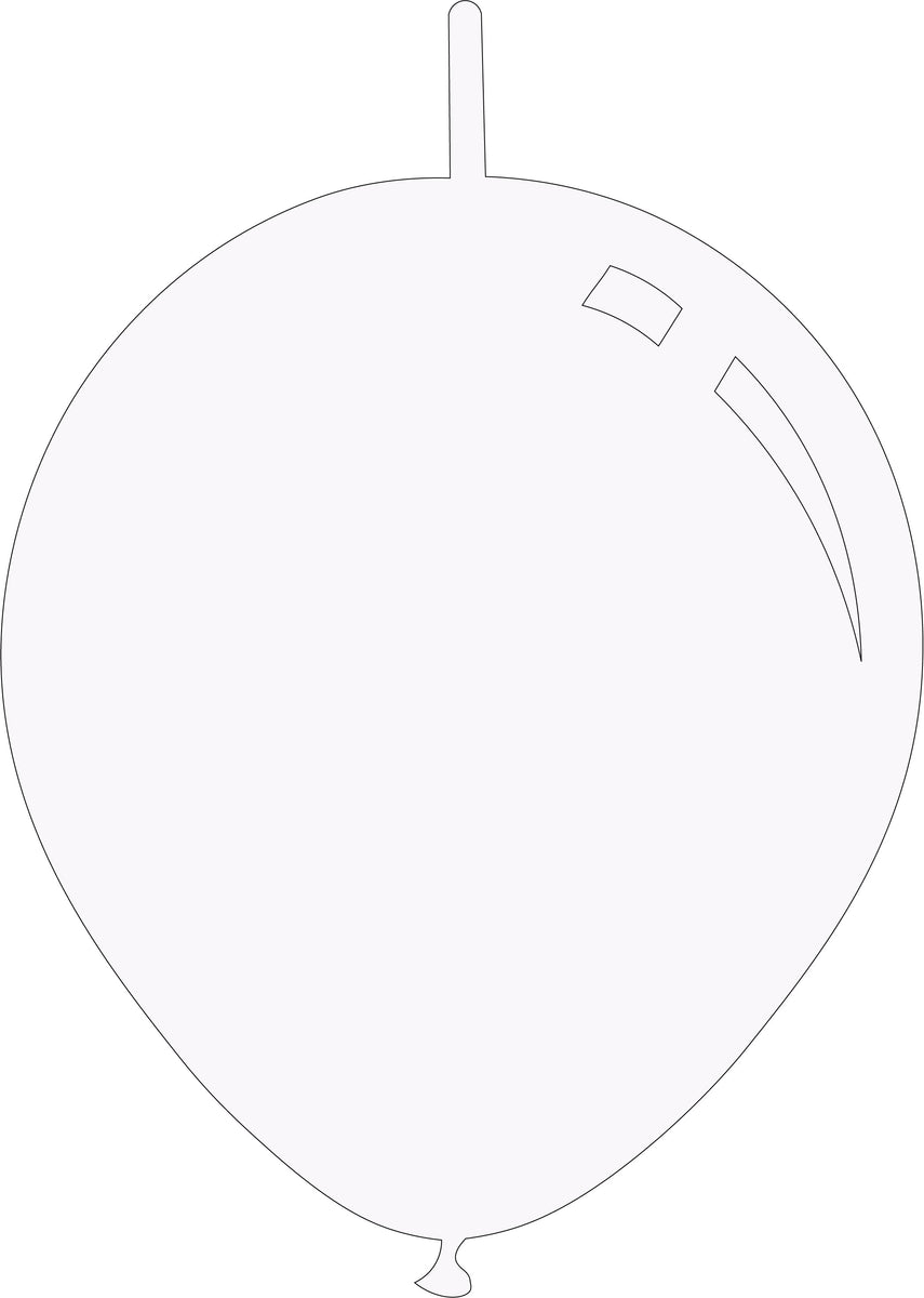 6" Clear Linking Latex Balloons by Decomex (100 Count)– Bargain ...