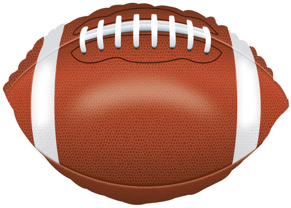 18" Leather Like Football Foil Balloon - Sports Party Decor – Bargain ...