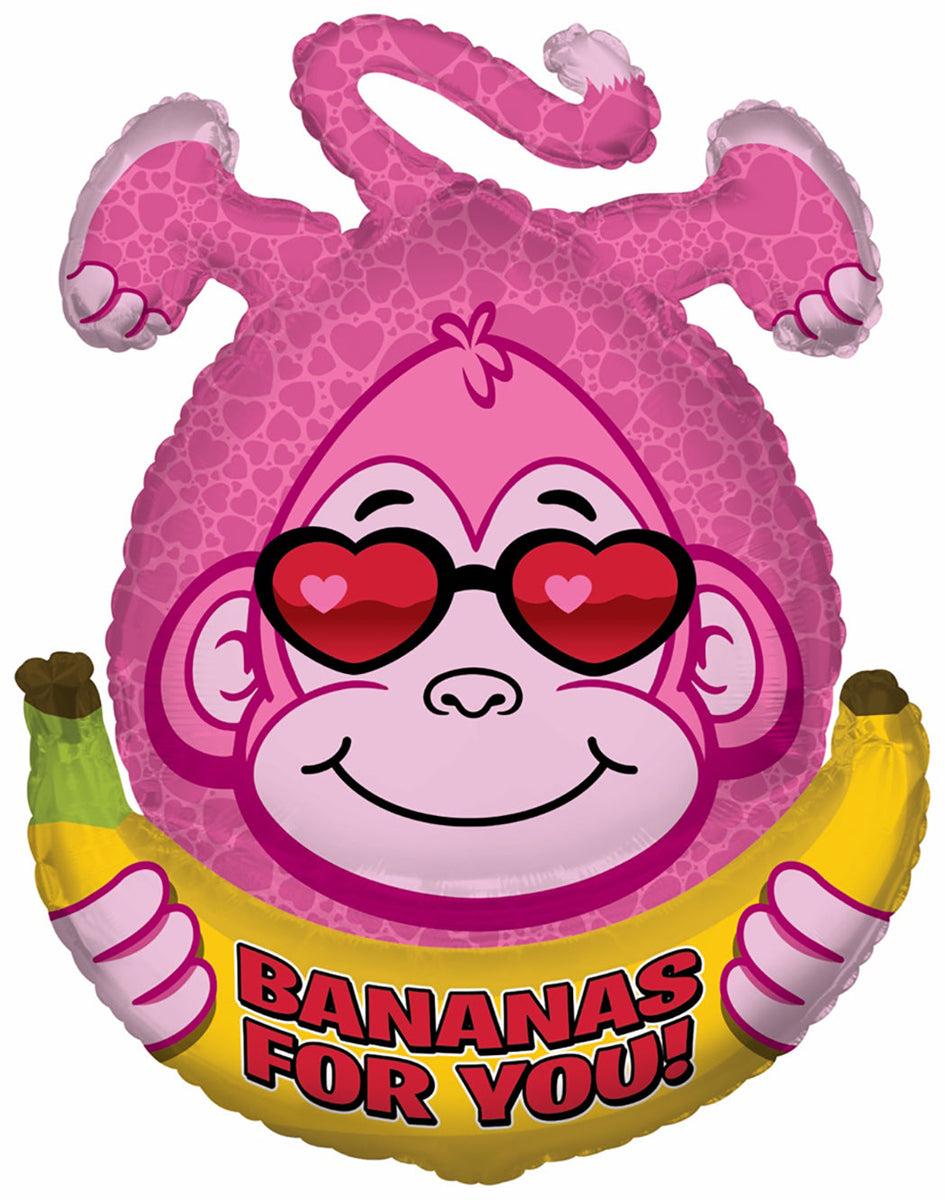 32" Jumbo Bananas For You Foil Balloons - Party Decor – Bargain ...