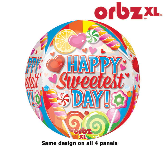 15" Sweetest Day Sweets Balloon - Candy-Themed Foil Balloon– Bargain ...