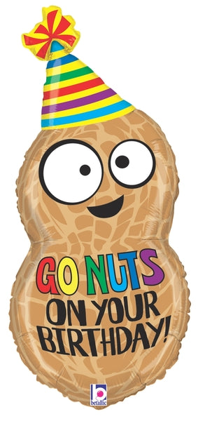 32" Foil Shape Go Nuts on Your Birthday Balloon – Bargain Balloons USA
