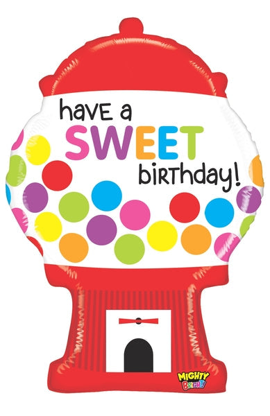 31" Sweet Gumball Birthday Balloon - Vibrant Party Decoration– Bargain ...