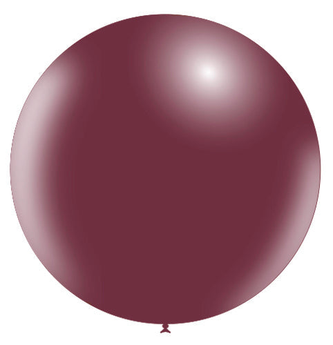 36'' Balloonia Latex Balloons Professional Line Standard Burgundy (5 P ...