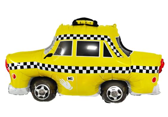 36" New York Taxi Cab Foil Balloon - City Party Decoration – Bargain ...