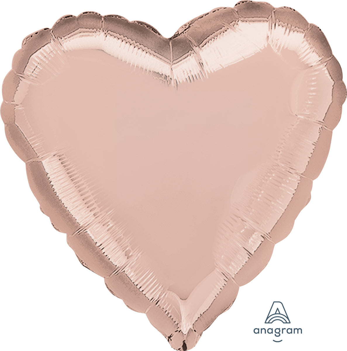 18" Solids Packaged Rose Gold Balloon Heart– Bargain Balloons USA