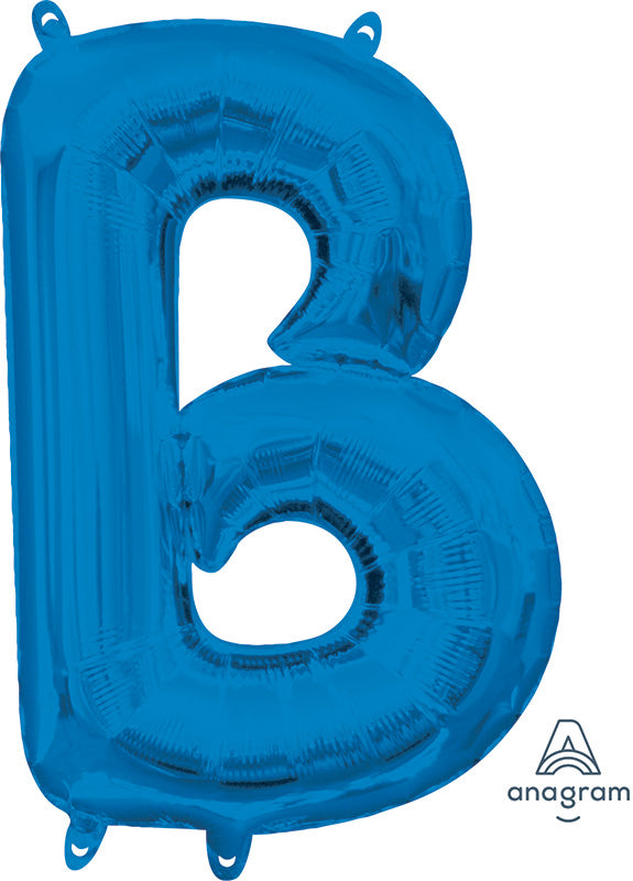 16" Blue Foil Letter "B" Balloon - Anagram Brand– Bargain Balloons USA