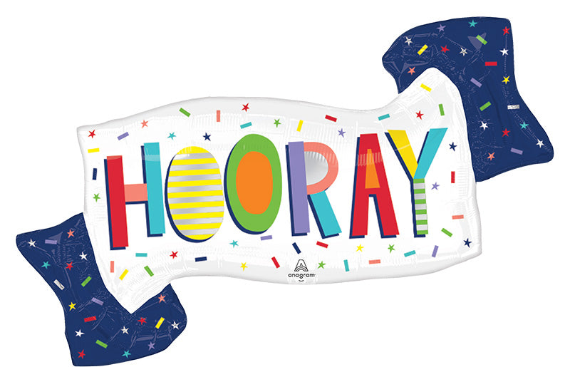 39" SuperShape Hooray! Foil Balloon – Bargain Balloons USA