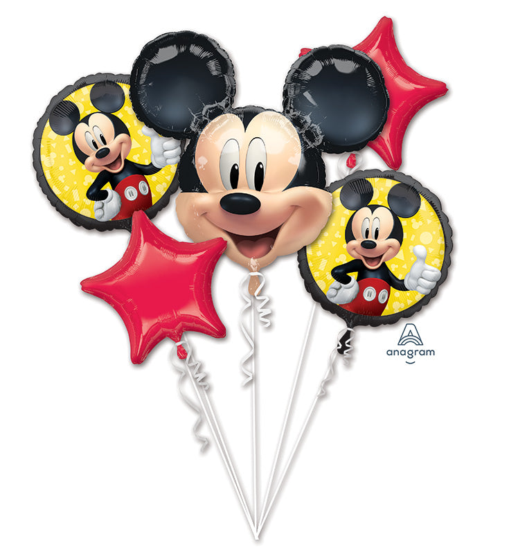 Mickey Mouse Forever Bouquet Foil Balloon Set - 5 Pack– Bargain ...