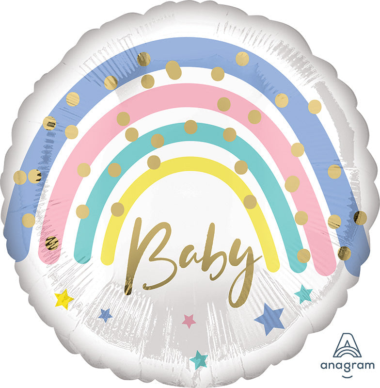 18" Pastel Rainbow Baby Foil Balloon– Bargain Balloons USA