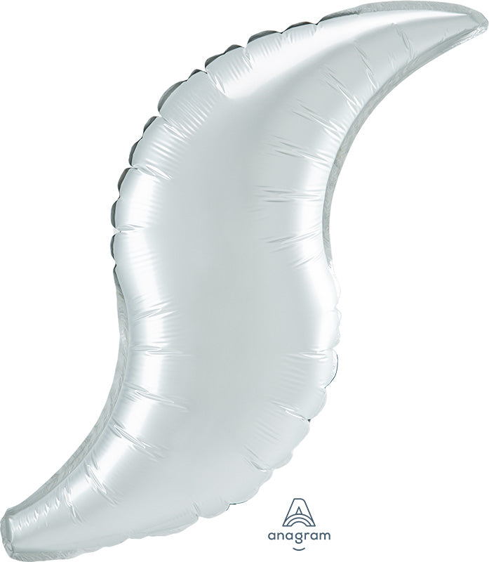 42" White Satin Curve Foil Balloon – Bargain Balloons USA