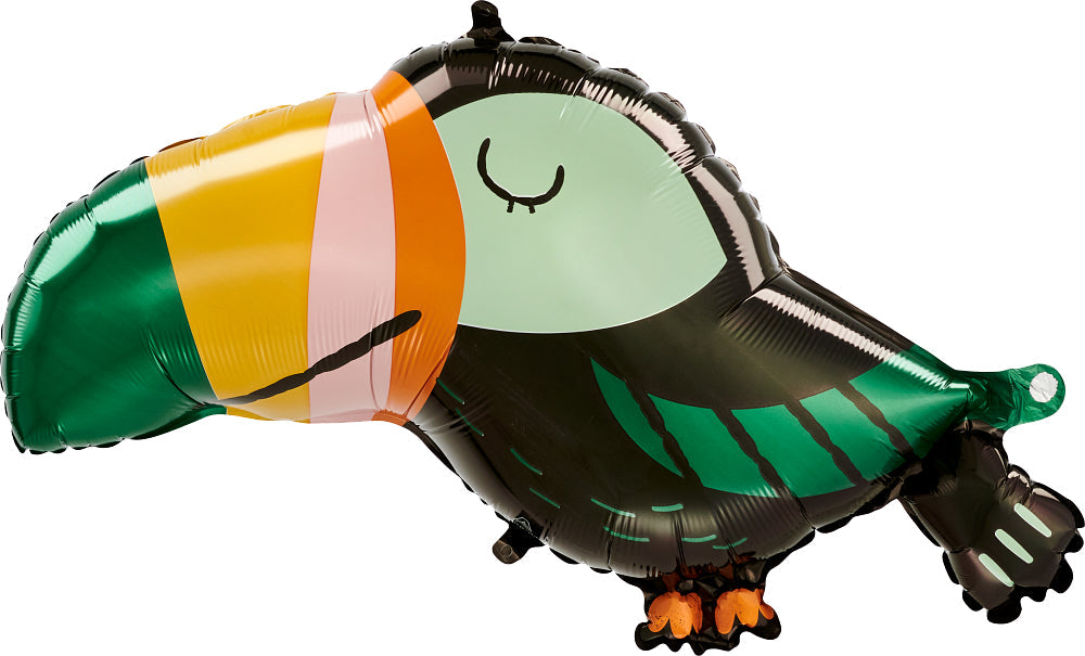 27" Get Wild Toucan Foil Balloon - Jungle Party Decor– Bargain Balloons USA