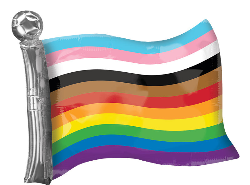 27" SuperShape LGBTQ Pride Rainbow Flag Foil Balloon– Bargain Balloons USA