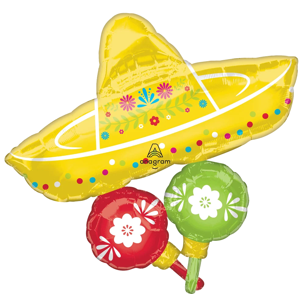 32" SuperShape Viva La Party (Spanish) Foil Balloon – Bargain Balloons USA