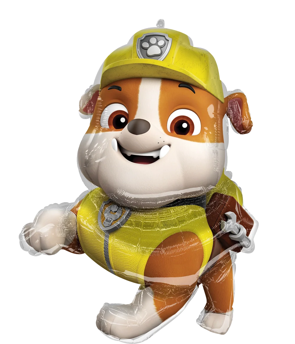 32" Jumbo Paw Patrol Rubble Foil Balloon - Party Decoration– Bargain ...