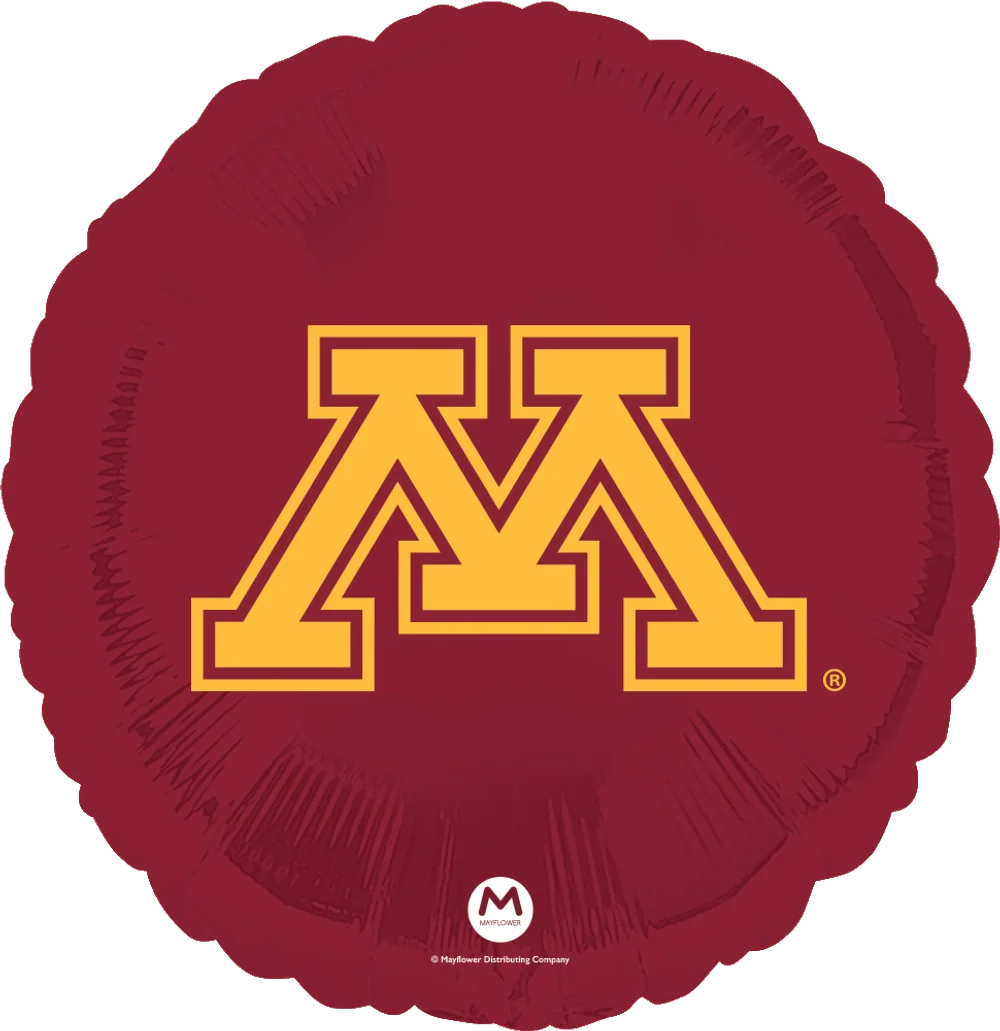 18" University of Minnesota Foil Balloon - Maroon & Gold– Bargain ...