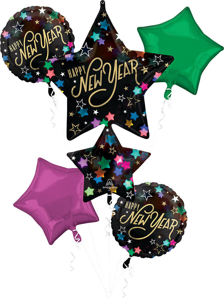 Bouquet New Year Starlight Foil Balloon – Bargain Balloons USA