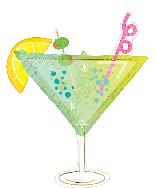 36" SuperShape Cocktail Surprise Foil Balloon– Bargain Balloons USA