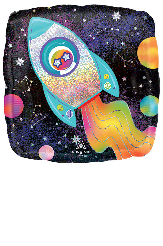 18" Holographic Outer Space Foil Balloon – Bargain Balloons USA