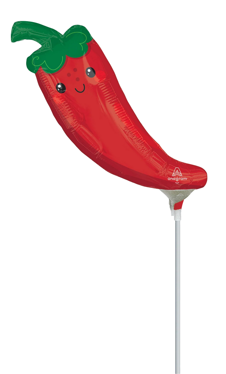 11" Chili Pepper Foil Balloon - Airfill Only, Sticks Separate – Bargain ...