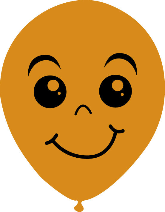 5" Latex Balloons Single Sided (25 Per Bag) Face Print 03 Decomex Moch ...