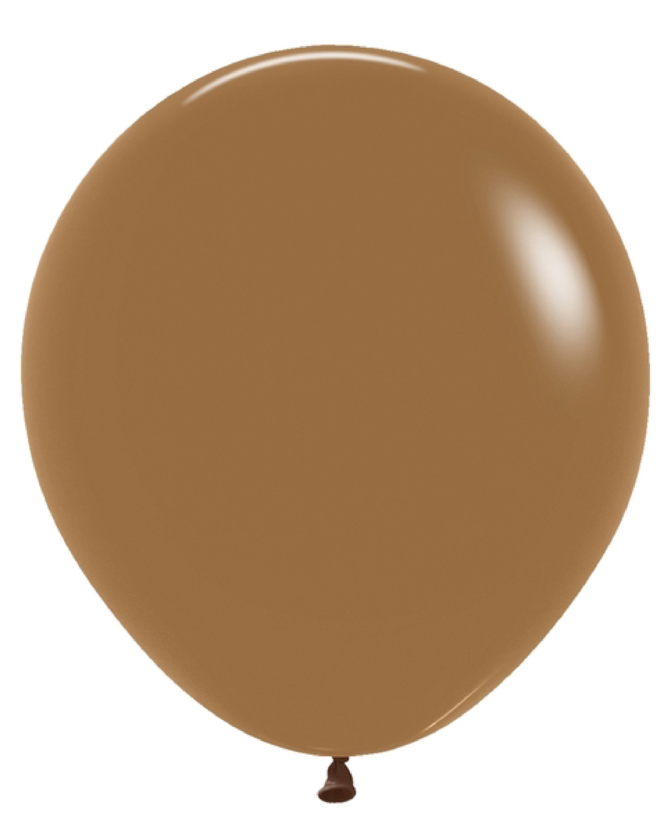 18" Latex Balloons (25 Per Bag) Deluxe Mocha Sempertex/Betallatex ...