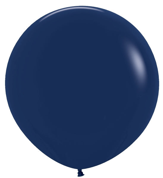 24" Latex Balloons (3 Per Bag) Fashion Navy Blue Sempertex/Betallatex ...