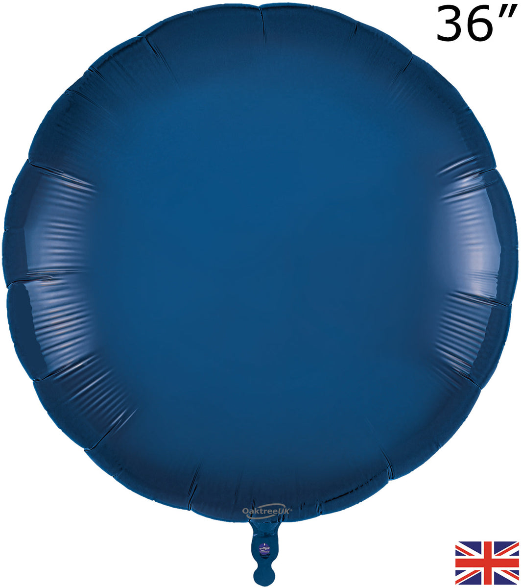 36" Navy Blue Round Packaged Oaktree Brand Mylar/Foil Balloon – Bargain ...