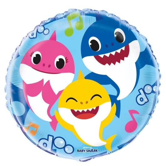 18" Pinkfong Baby Shark Foil Balloon - Party Decoration – Bargain ...