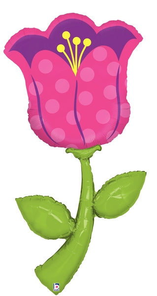 5 Foot (two pre-attached balloons) Fresh Picks Tulip – Bargain Balloons USA